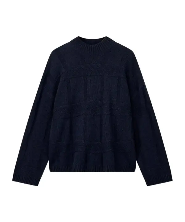 Emporio Armani Long-sleeve Textured Pullover Sweater