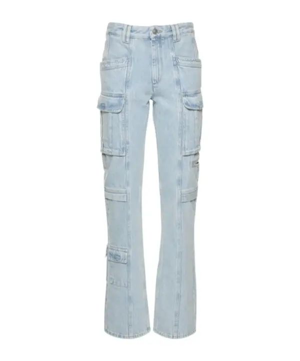 Isabel Marant Étoile Highwaist Straightleg Loose Pants - Gray