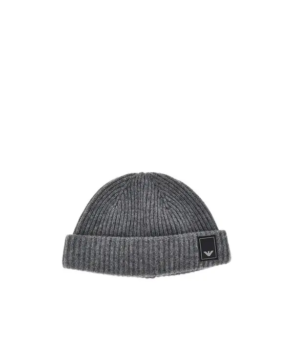 Emporio Armani Ribbed Knit Hat