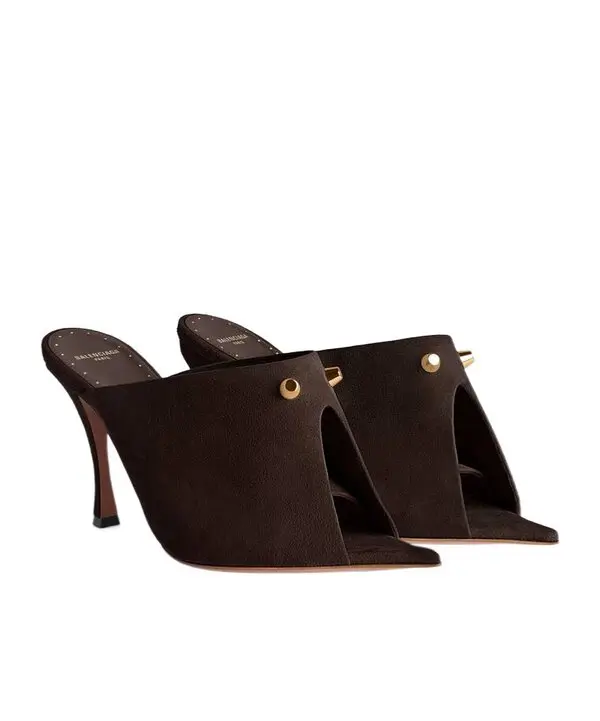 Balenciaga Midnight City Mule In Testa Di Moro