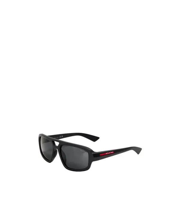 Prada Classic Doublebridge Squareframe Sunglasses - Black