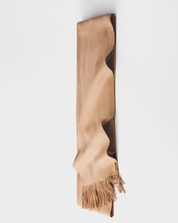 Prada Silk And Cashmere Scarf