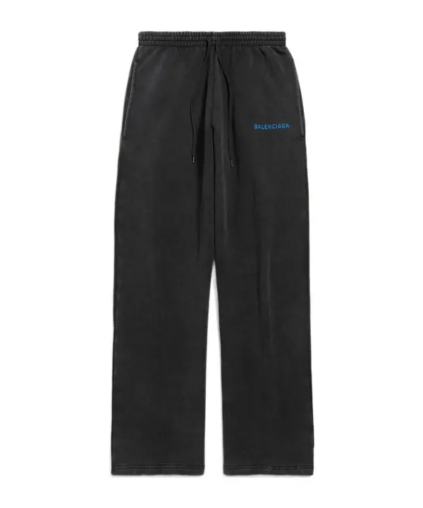 Balenciaga Back Oversized Baggy Sweatpants - Faded Black