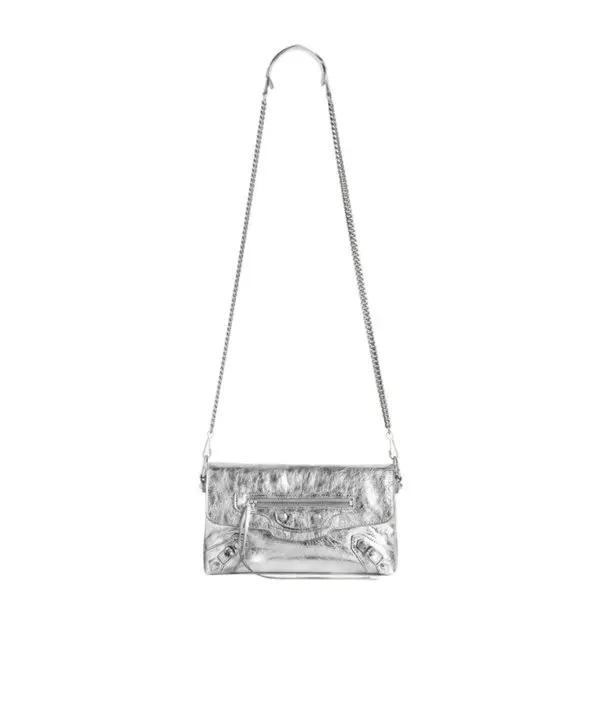 Balenciaga Le City Clutch With Chain