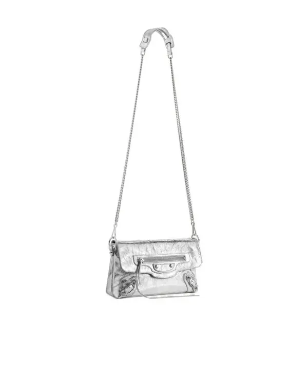Balenciaga Le City Clutch With Chain