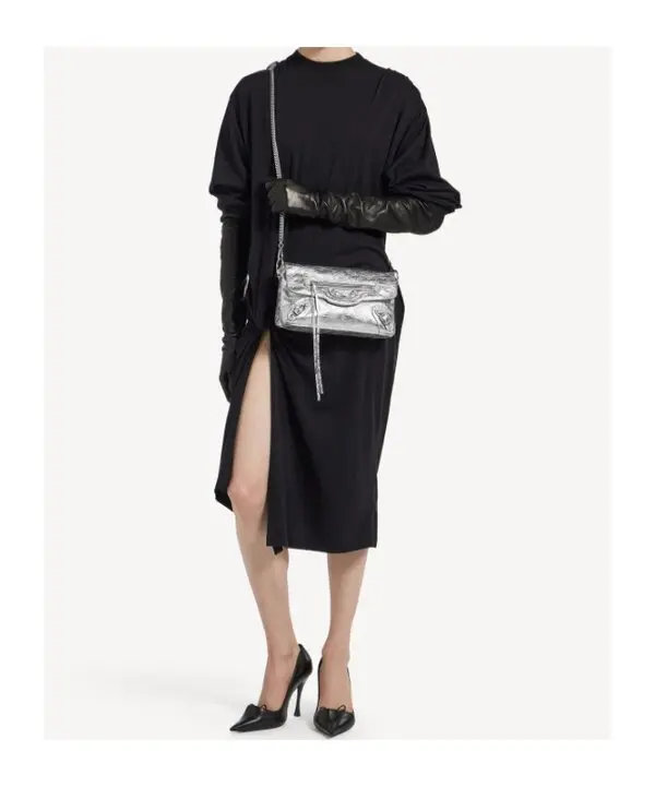 Balenciaga Le City Clutch With Chain