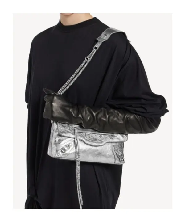Balenciaga Le City Clutch With Chain