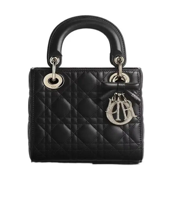 Dior Sac Lady Mini À Chaîne - Black