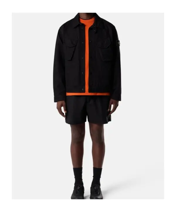 Stone Island Coach Jacket With Anti-drop Finish