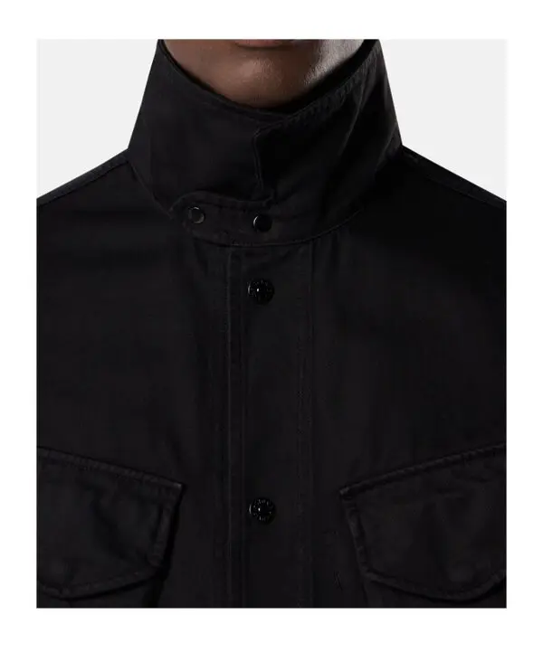 Stone Island Coach Jacket With Anti-drop Finish
