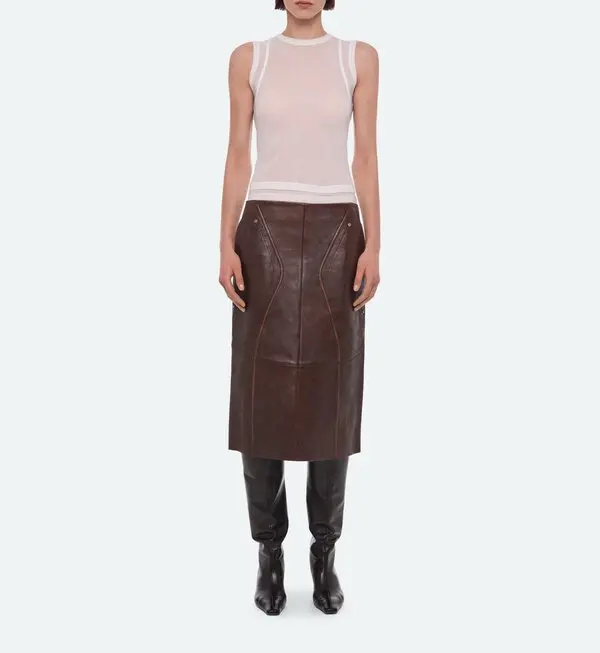 Helmut Lang Solid-color Skirt