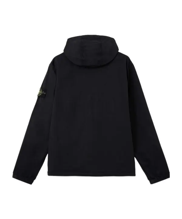 Stone Island Comfort-fit Hooded Zip-up Overshirt With Chest Pockets
