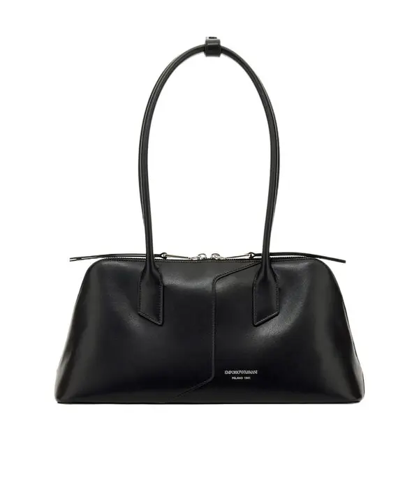 Emporio Armani Handbag In Smooth Leather With Top Handles And A Zip Closure