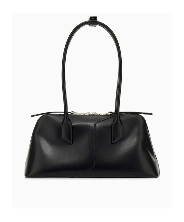 Emporio Armani Handbag In Smooth Leather With Top Handles And A Zip Closure