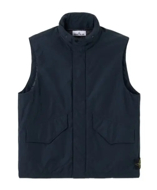 Stone Island Padded Vest With Packable Hood And Anti-drop