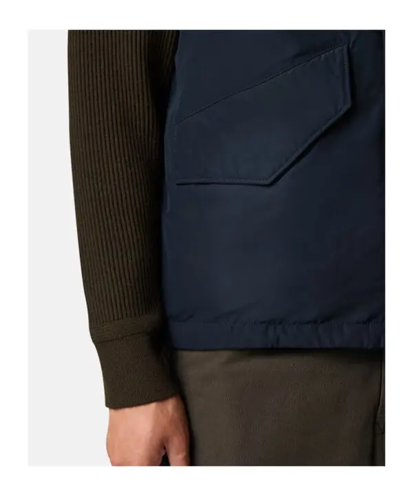 Stone Island Padded Vest With Packable Hood And Anti-drop
