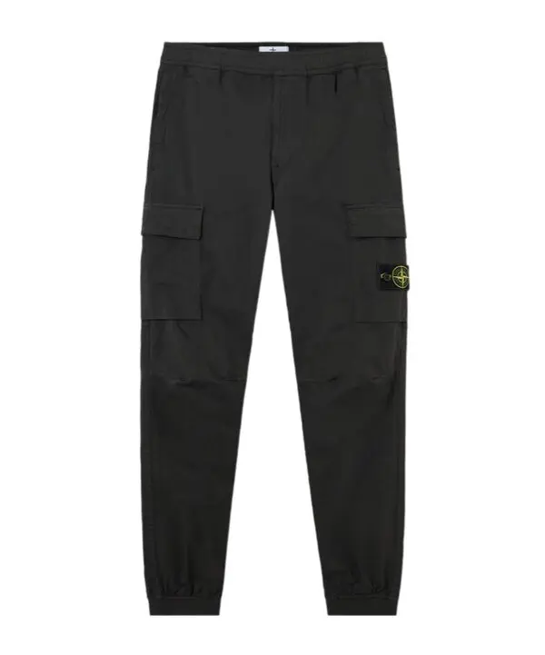 Stone Island Regular-tapered-fit Jogger Trousers With Elastic Waist - Lead Ash