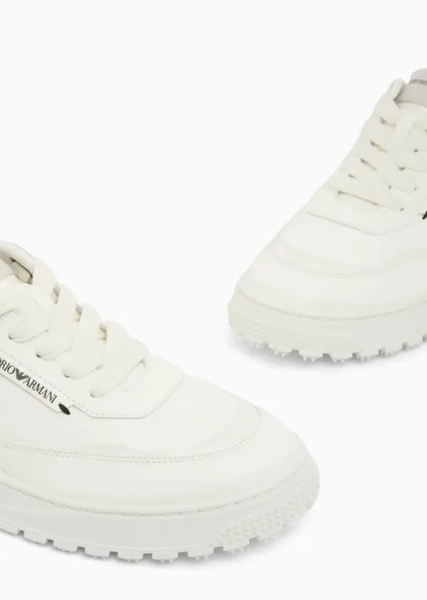 Emporio Armani Logo-tag Cleated-sole Sneakers