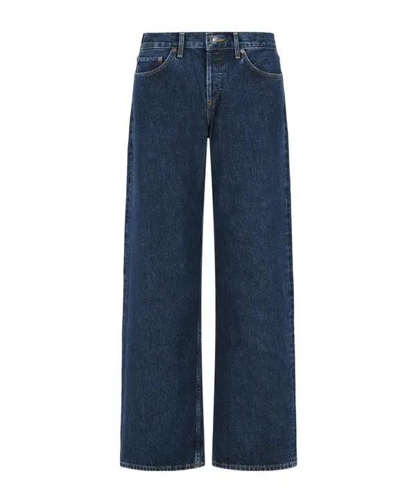AGOLDE Dark Wash Straightwideleg Jeans