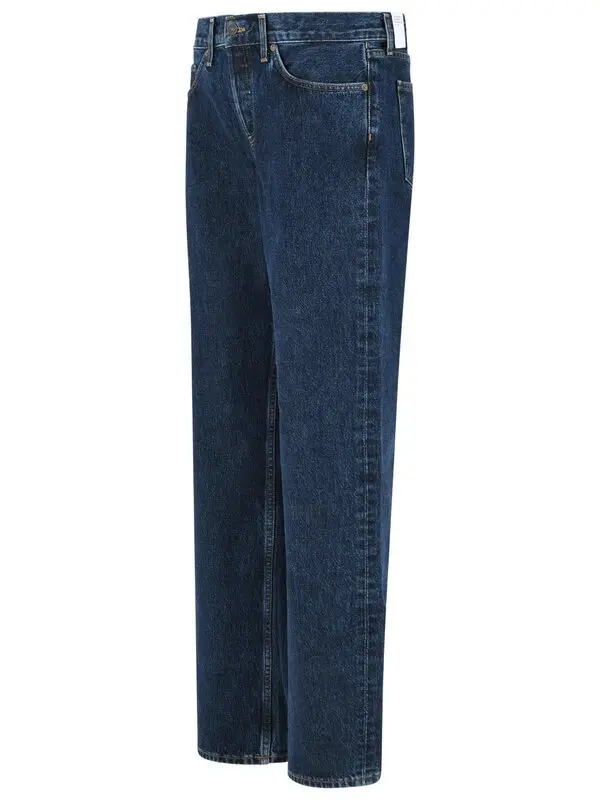 AGOLDE Dark Wash Straightwideleg Jeans
