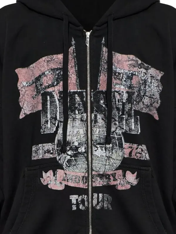DIESEL® Will Zip Printed Hoodie