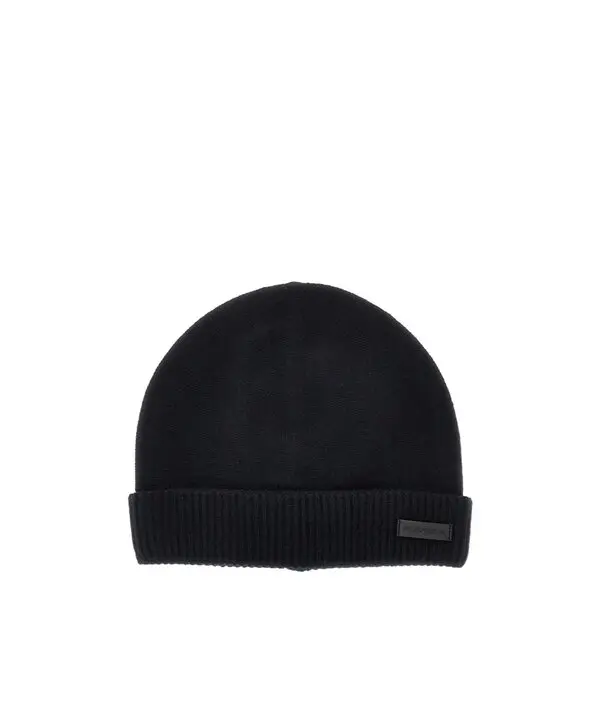 Emporio Armani Ribbed Knit Hat
