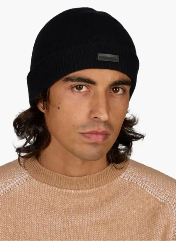 Emporio Armani Ribbed Knit Hat