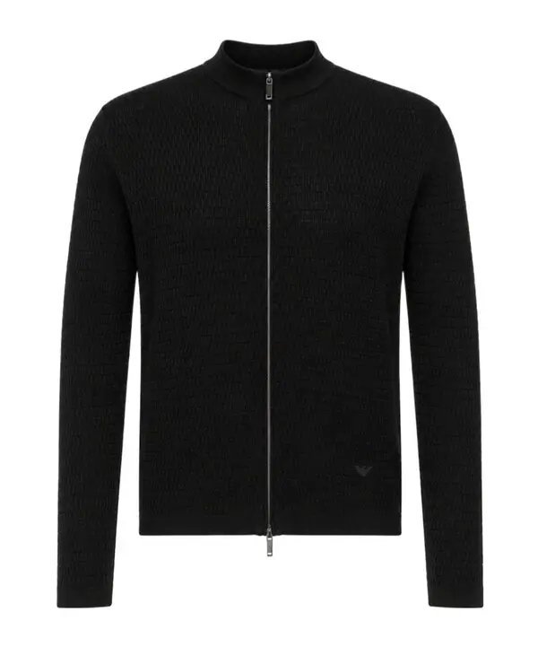 Emporio Armani Long-sleeved Knitted Cardigan