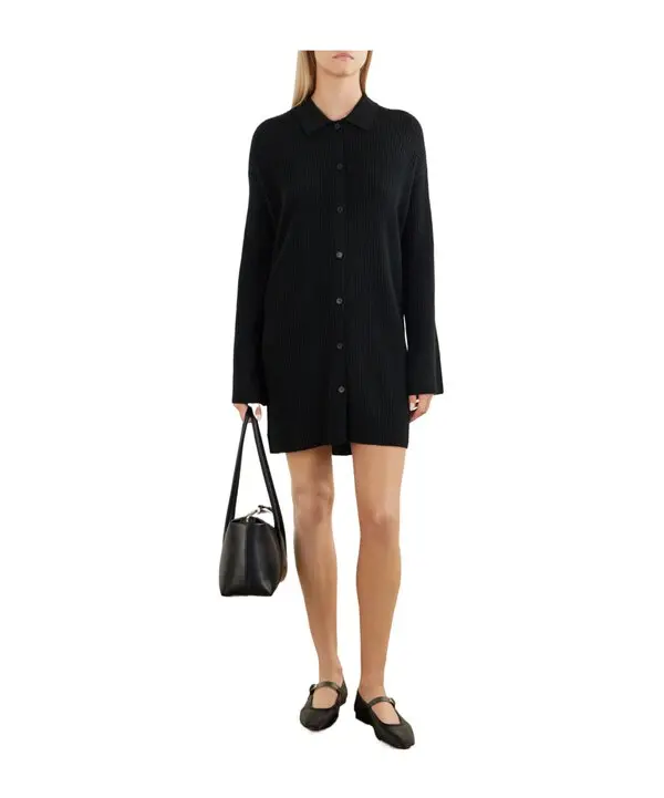 Le Kasha Ribbed Cashmere Mini Dress