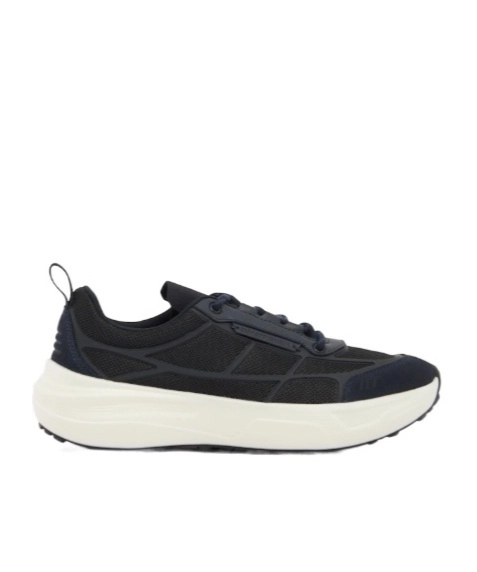 Emporio Armani Mesh And Suede Detail Lace-up Sneakers