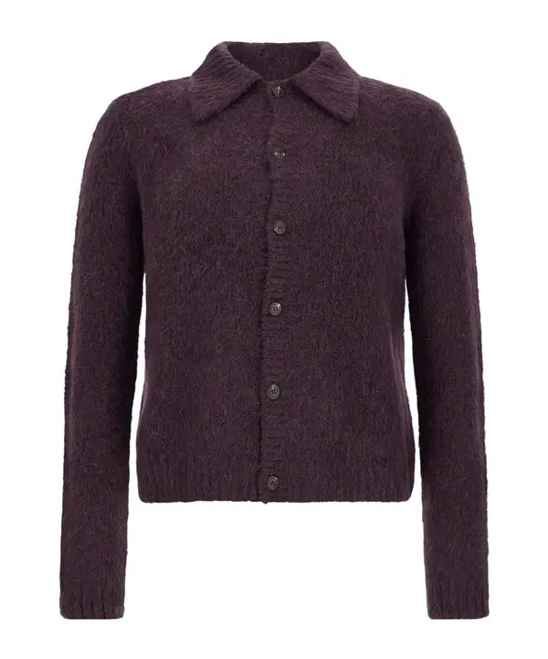 Dries Van Noten Long-sleeve Open-front Cardigan - Purple