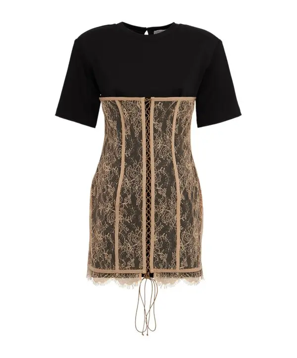 Giuseppe Di Morabito Spliced Solidcolor Dress