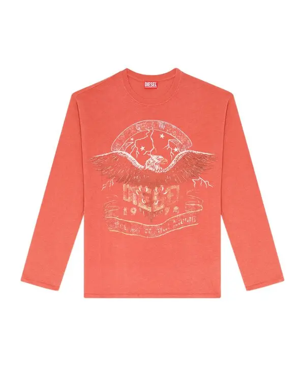 DIESEL® Long-sleeve T-shirt With Concert Graphics