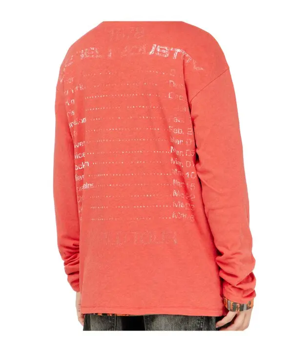 DIESEL® Long-sleeve T-shirt With Concert Graphics