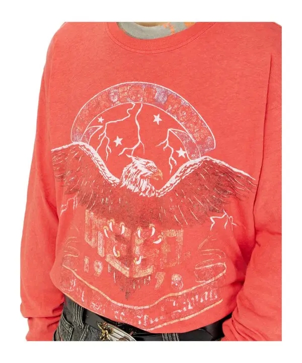 DIESEL® Long-sleeve T-shirt With Concert Graphics