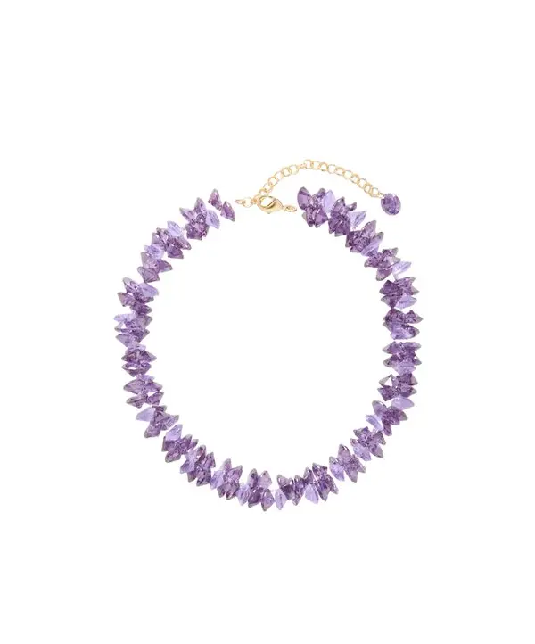 Assouline Gold-tone Cubic Zirconia And Crystal Necklace