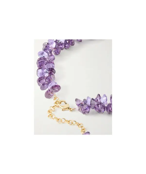 Assouline Gold-tone Cubic Zirconia And Crystal Necklace