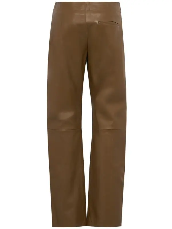 Khaite High Waist Straight Leg Pants