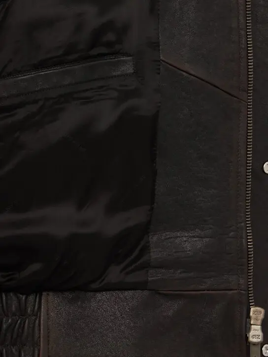 GOLDEN GOOSE Fine Collar Leather Jacket