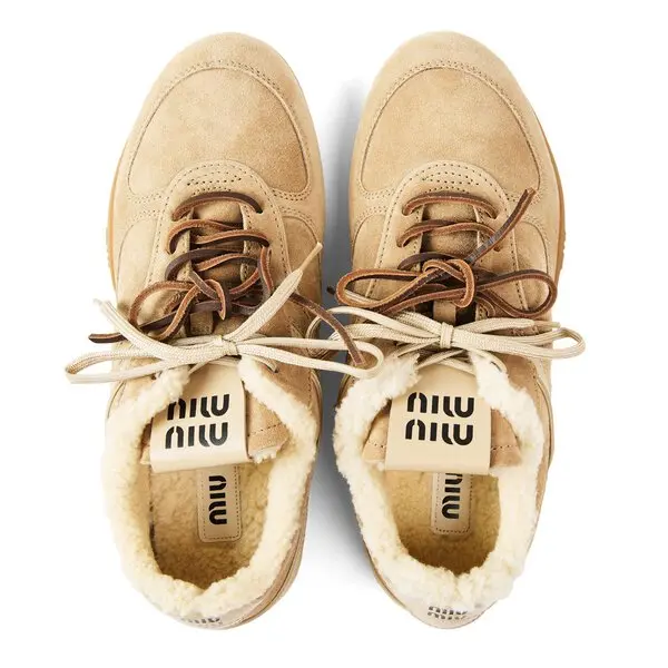 Miu Miu Suede Casual Sneakers