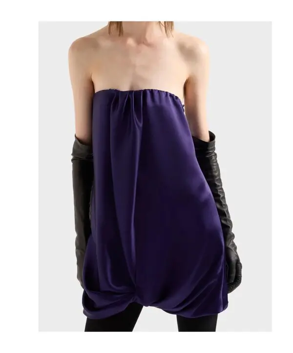 7 For All Mankind Cinch Hem Mini Dress