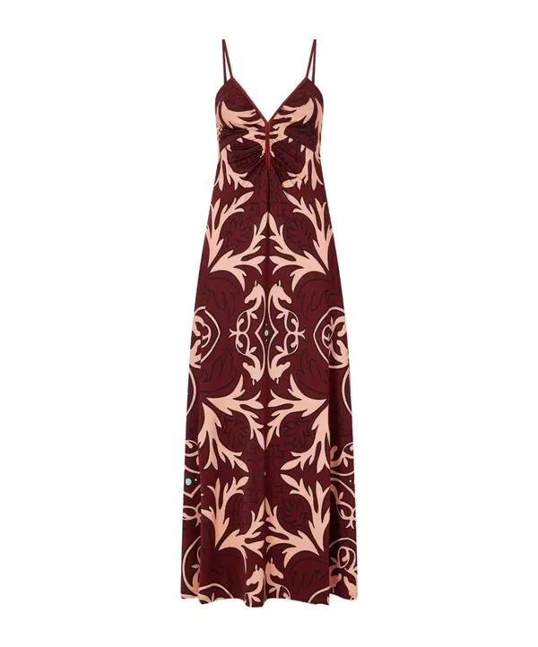 Johanna Ortiz Printed Stretch-jersey Maxi Dress