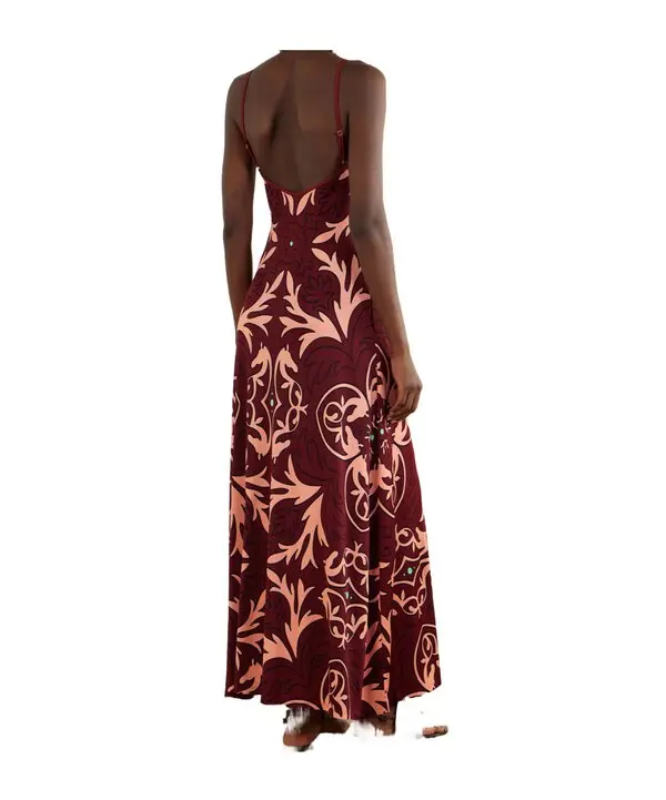 Johanna Ortiz Printed Stretch-jersey Maxi Dress