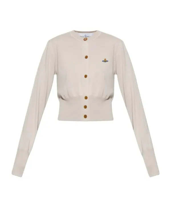 VIVIENNE WESTWOOD Long Sleeve Cardigan - Nude