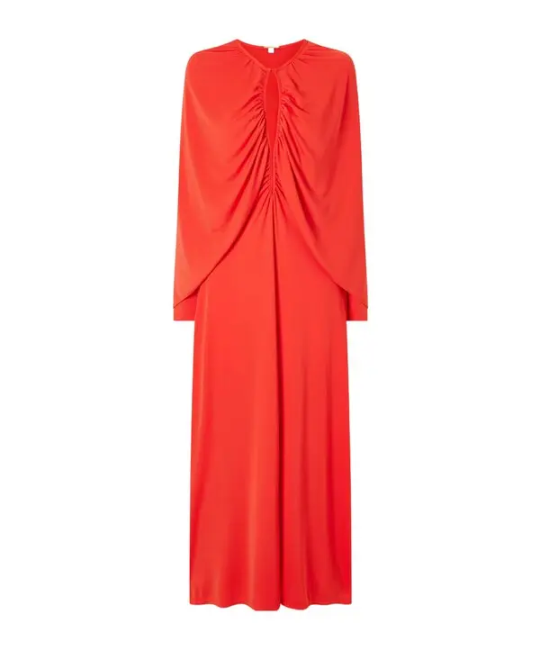 Johanna Ortiz Cape-effect Draped Stretch-jersey Maxi Dress