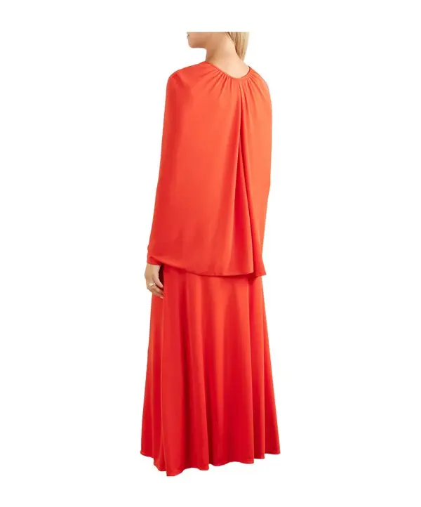 Johanna Ortiz Cape-effect Draped Stretch-jersey Maxi Dress
