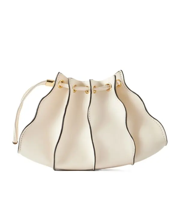 Ulla Johnson Adria Small Leather Shoulder Bag - Nude