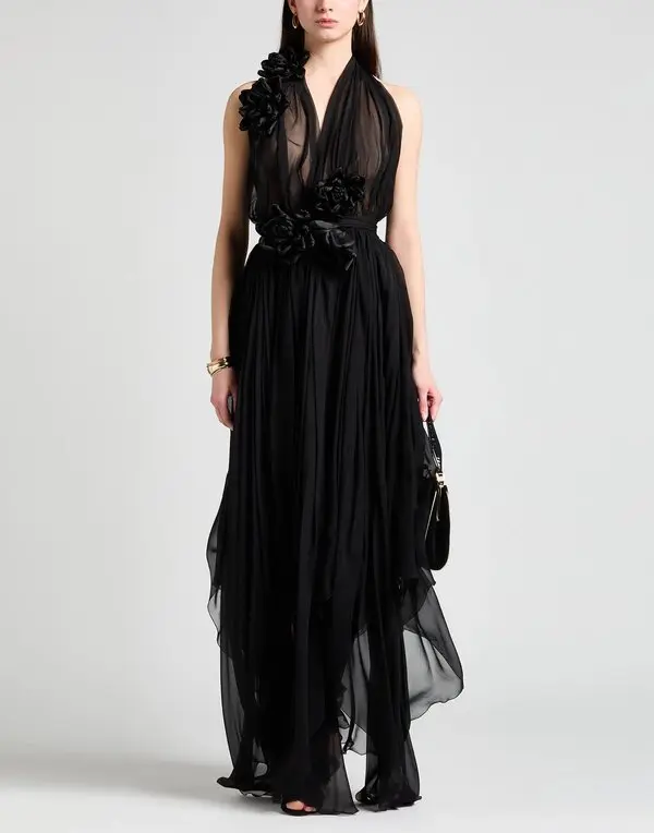 Dolce & Gabbana Sleeveless Deepv Maxi Dress