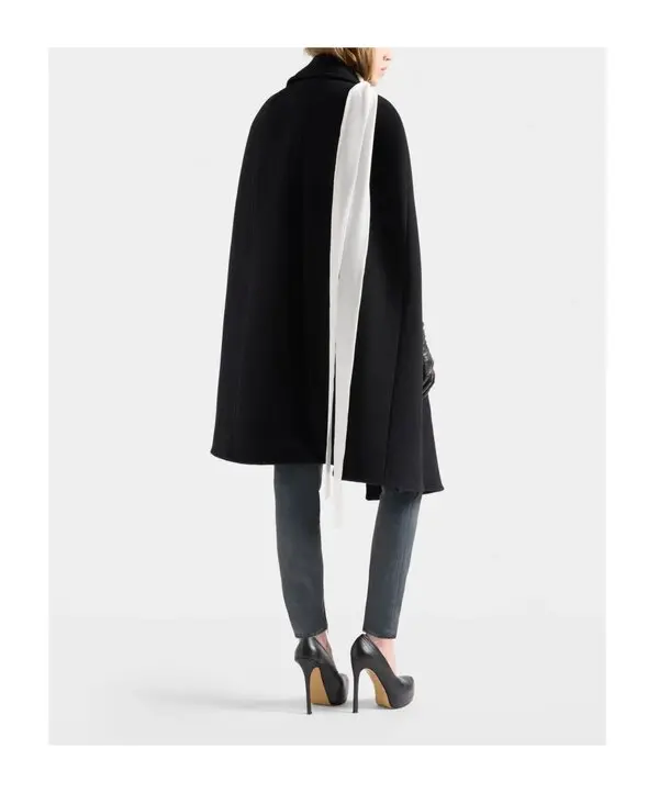 7 For All Mankind Double-breasted Wool Cape
