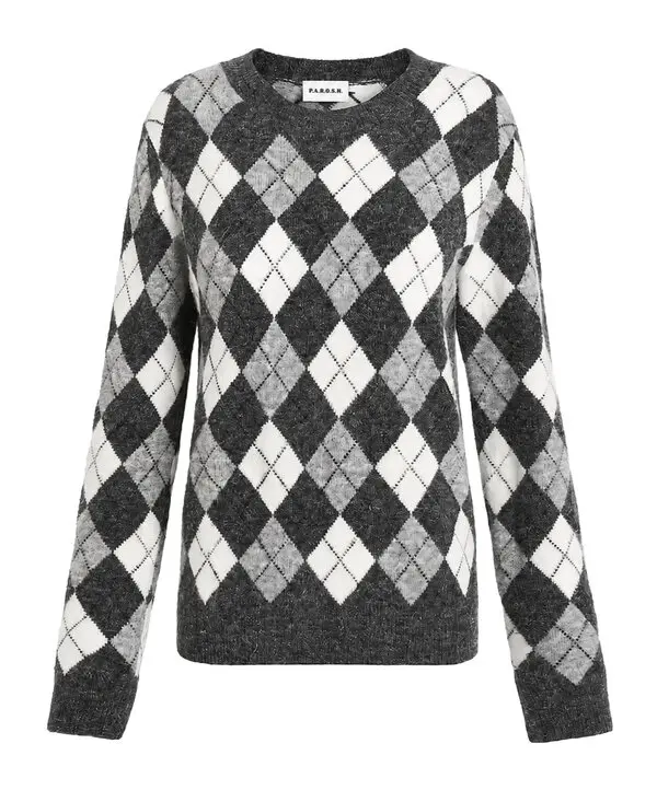 P.a.r.o.s.h Argyle Long-sleeve Sweater